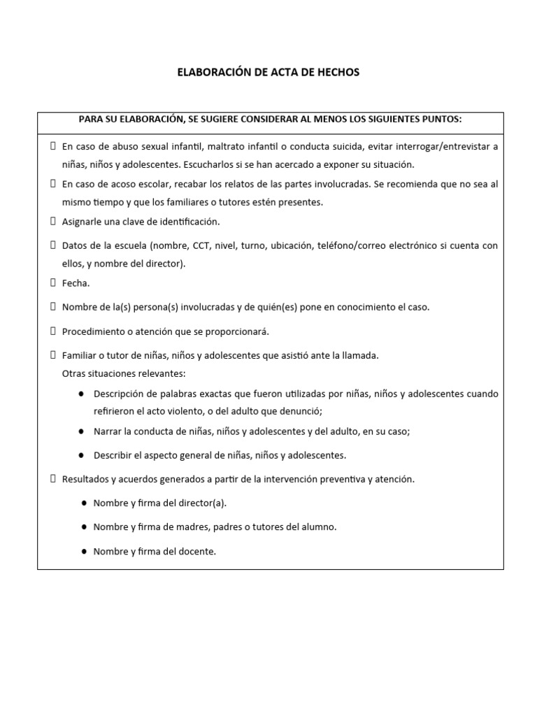 Actas para Visitas Del DIF A Padres de Familia Nuevo León | PDF