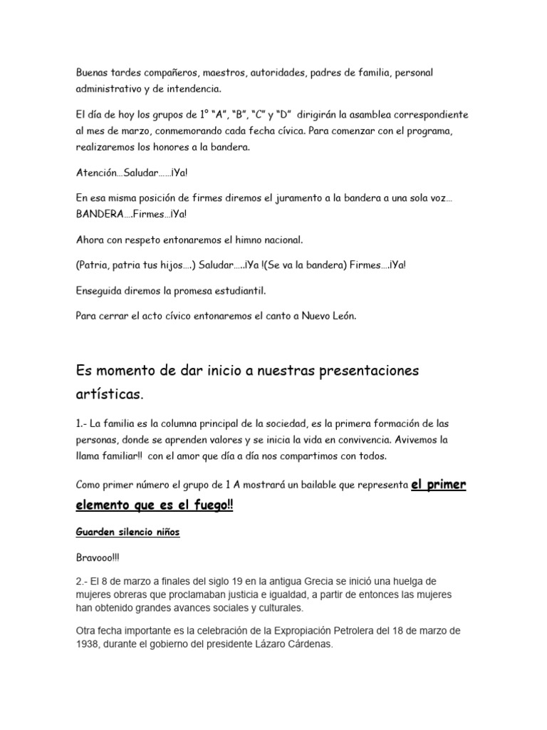 Programa Marzo | PDF