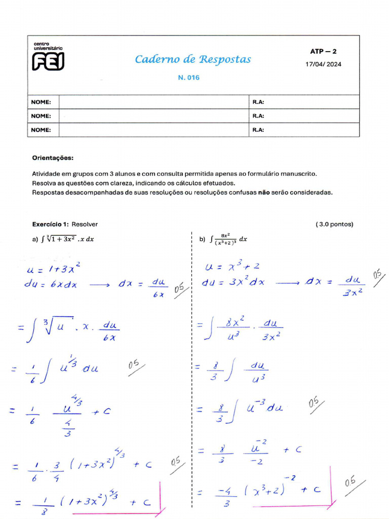 ATP-2 Gabarito (N016) 1sem24 | PDF