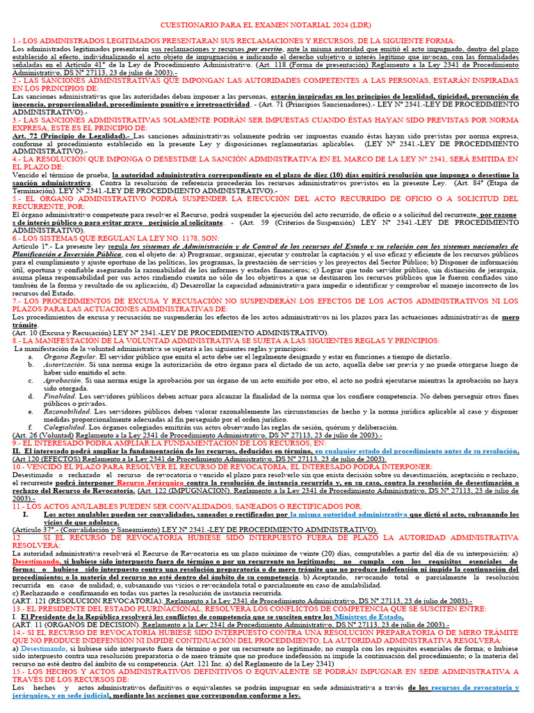 Preguntas Examen 2024-ORDENADO (Completo) | PDF | Servicio Civil ...