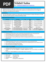 CA Inter Resume Format | PDF | Cognition | Cognitive Science