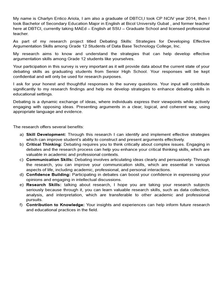 Explanation To DBTC Admin and Students | PDF | Critical Thinking | Thought