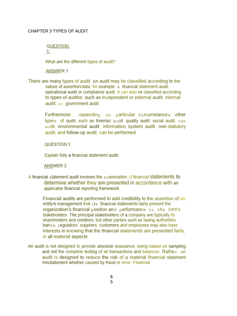 Auditing Theory Chapter 3 | PDF | Audit | Internal Audit