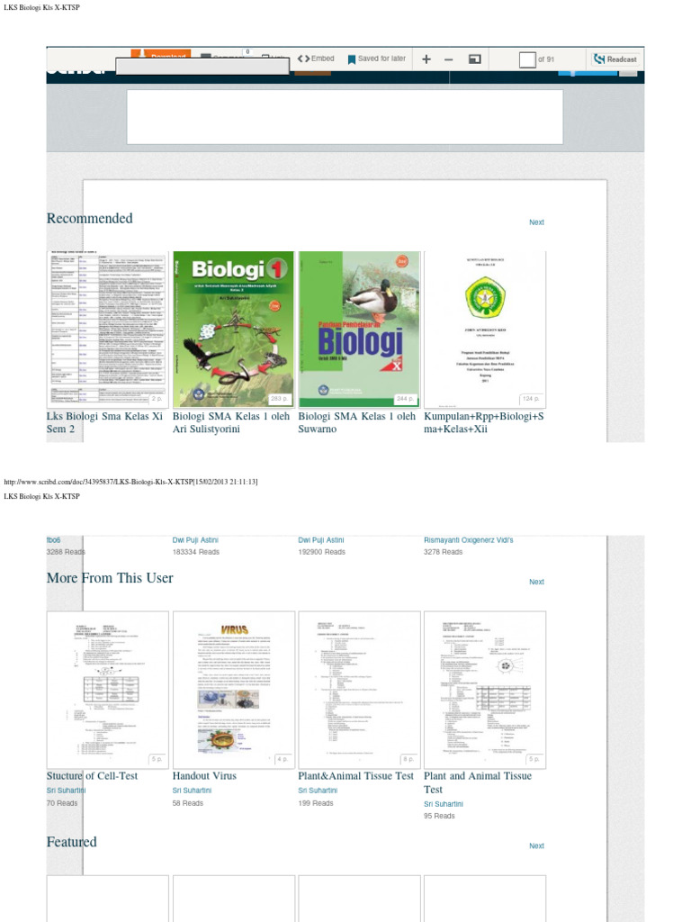 LKS Biologi Kls X-KTSP | PDF | Web 2.0 | World Wide Web