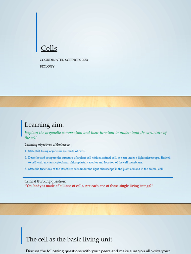 Grade 9 B2 (0654) Cells | PDF | Cell (Biology) | Osmosis