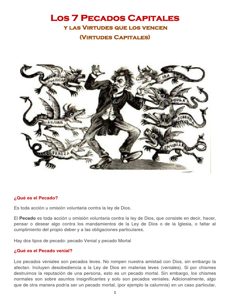 7 Pecados Capitales | PDF | Pecado | Lujuria