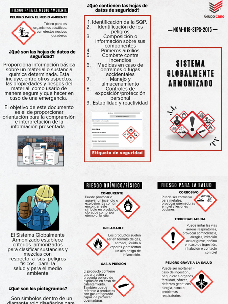 Triptico Nom-018-Stps-2015 | PDF | Química Triptico Nom-018-Stps-2015 | PDF | Química