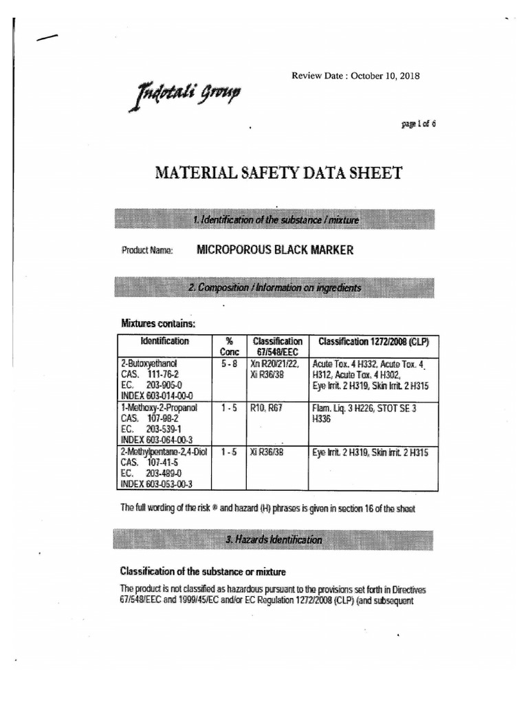 Microporous Black Marker | PDF