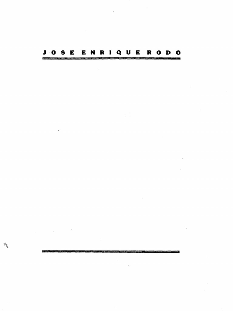 José Enrique Rodó | PDF | Intelectual | Uruguay
