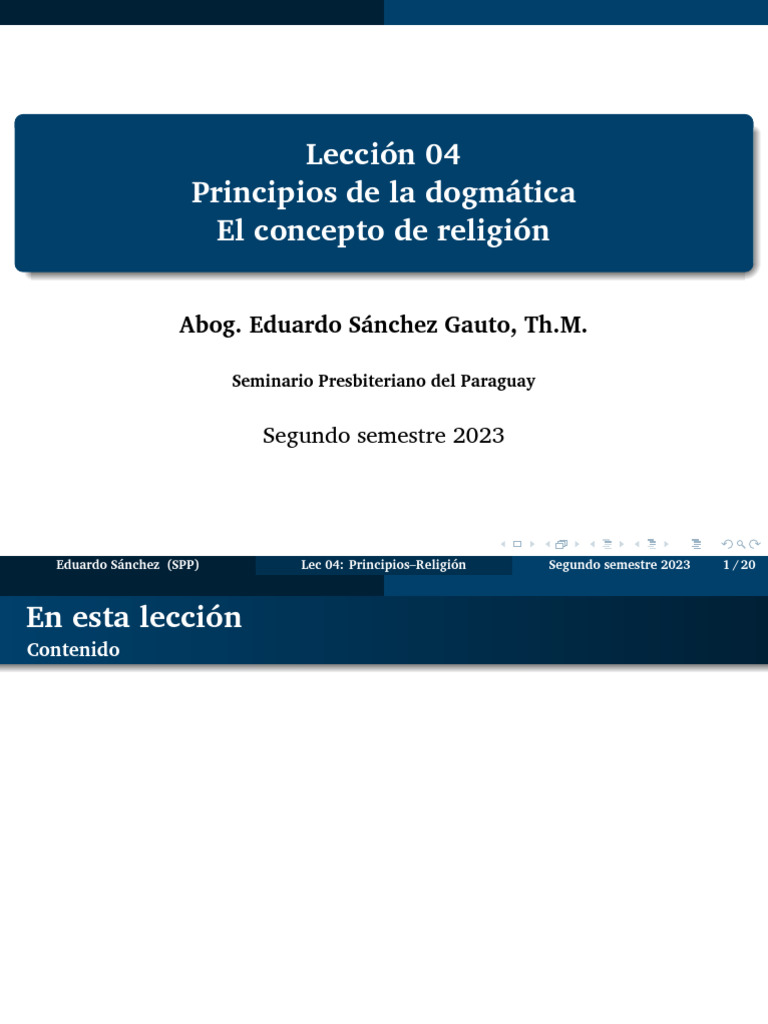 PRL Lec04 | PDF | Teología | Dios