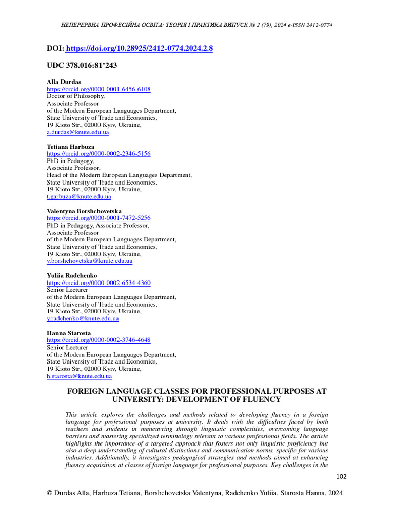 Foreign Language Fluency for Professionals | PDF | Fluency | Foreign ...