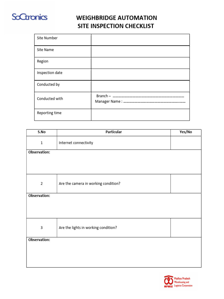Site Inspection | PDF | Software | Computing