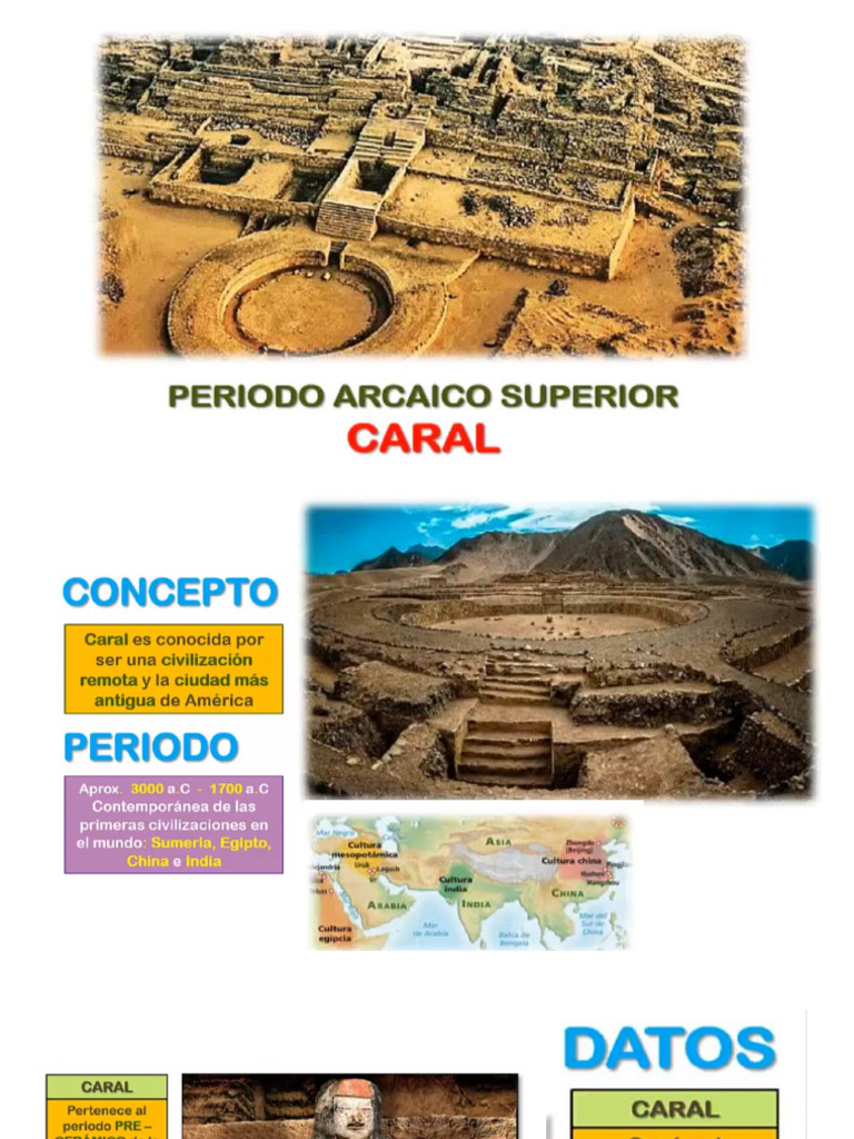 Periodo Arcaico Superior-Civilizacion Caral | PDF