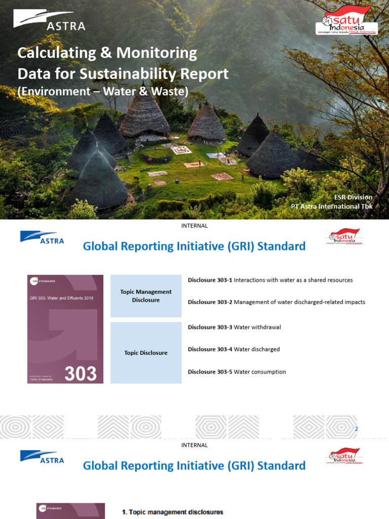 Calculating Monitoring Data For Sustainability Report (Environment) | PDF