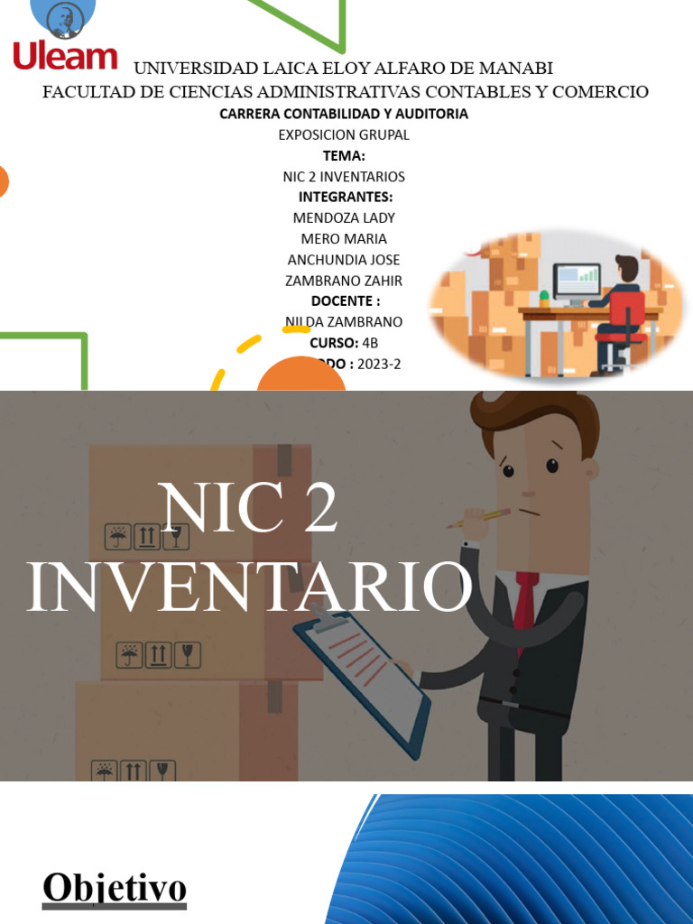 EXPOSICION NIC 2 | PDF | Contabilidad | Margen bruto