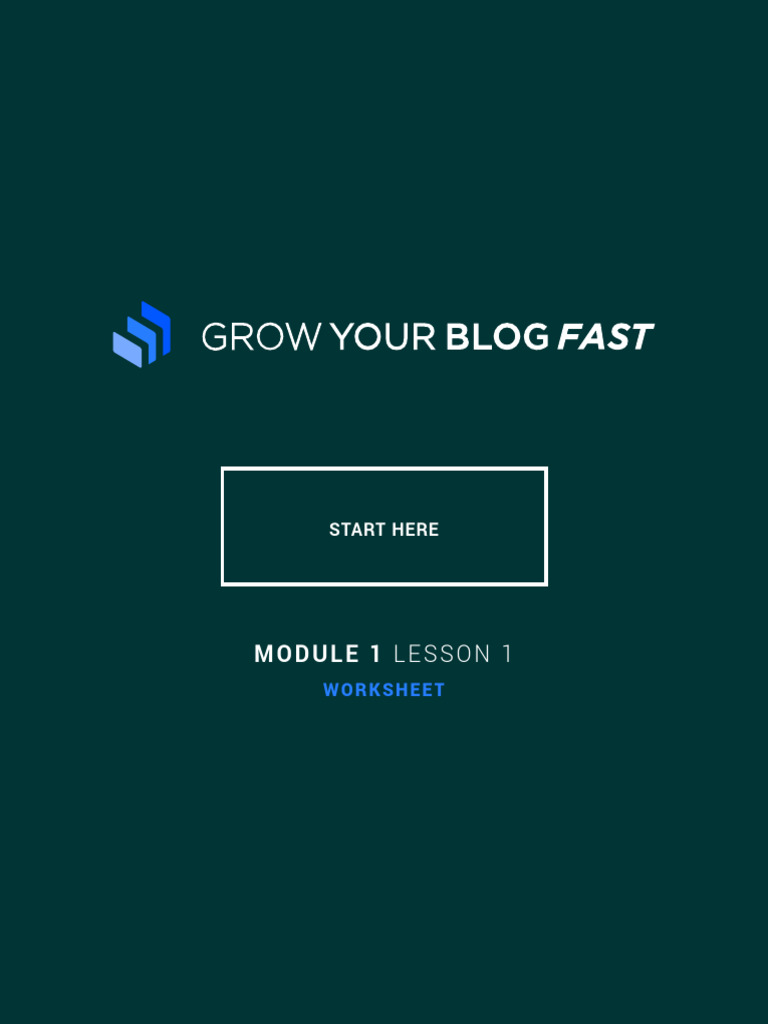 Module 1 Lesson 1 Worksheet Pdf 