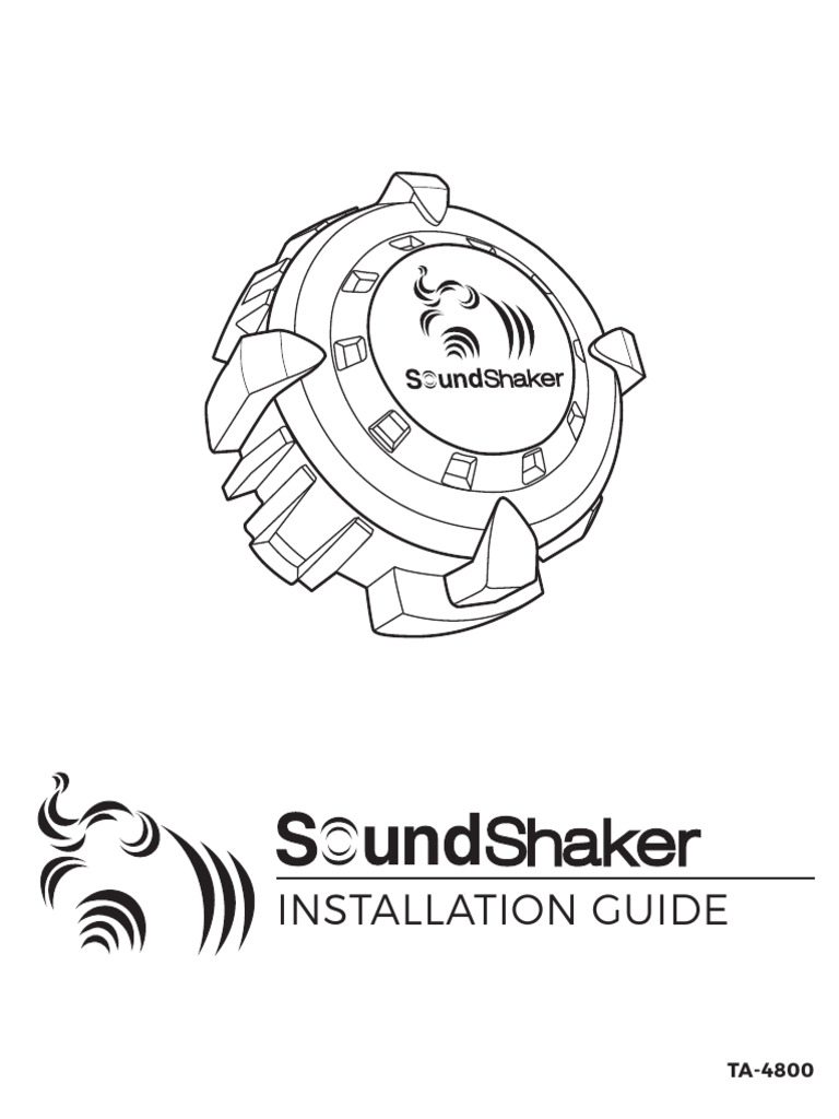 SoundShaker Installation Guide | PDF | Amplifier | Cable Television
