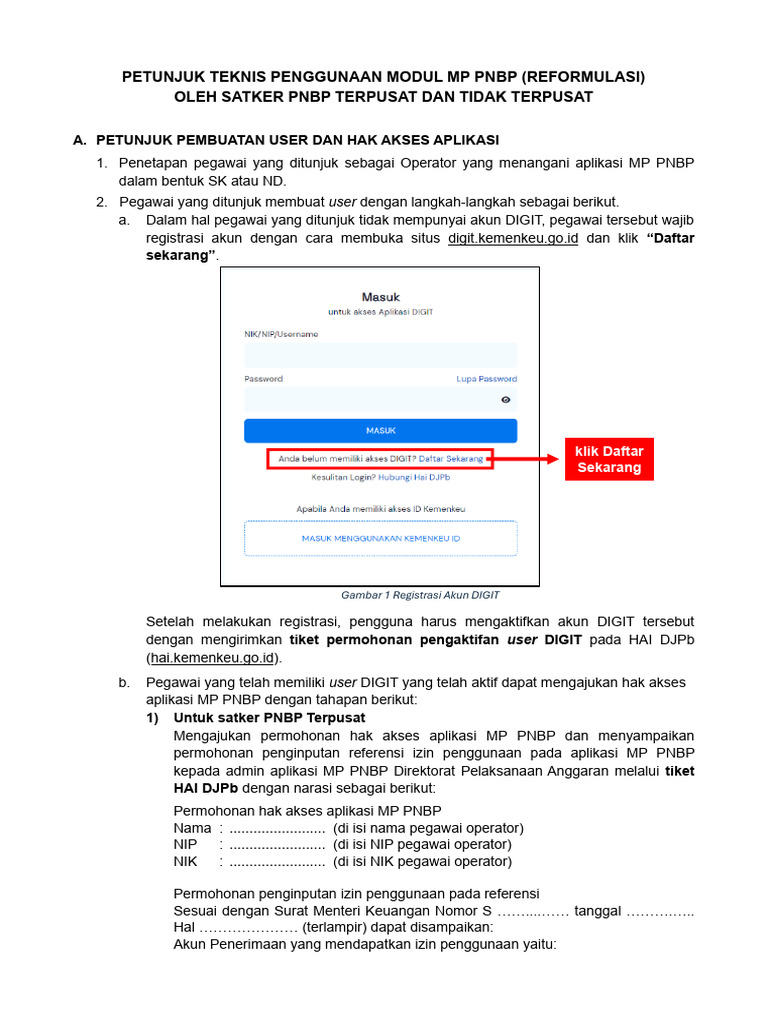 Manual Aplikasi MP PNBP (Reformulasi) - USER SATKER | PDF | Pengelolaan ...