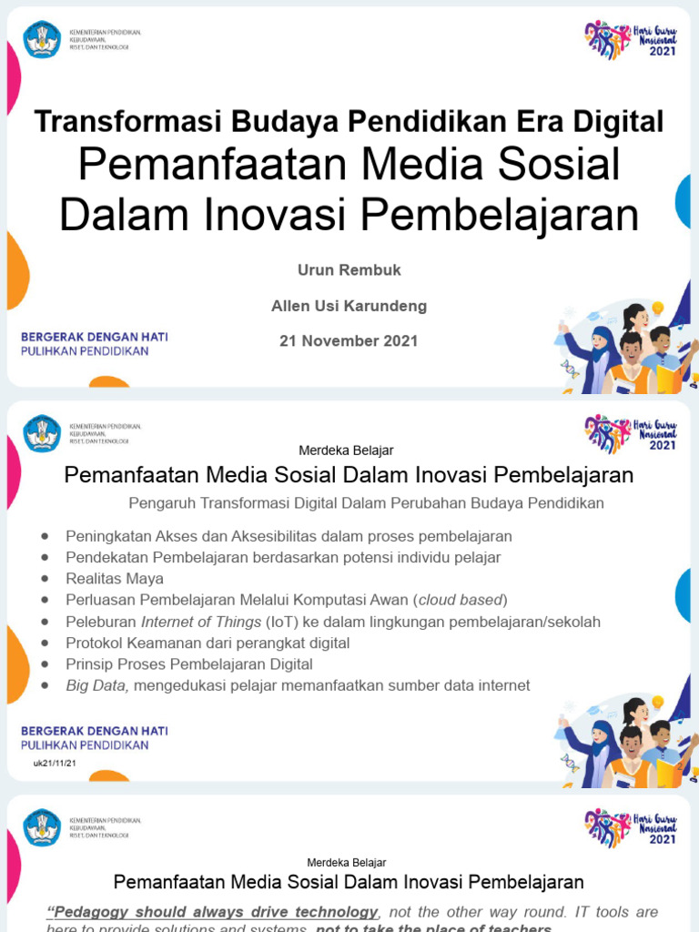 Transformasi Budaya Pendidikan Era Digital Pemanfaatan Media Sosial Dalam Inovasi Pembelajaran ...