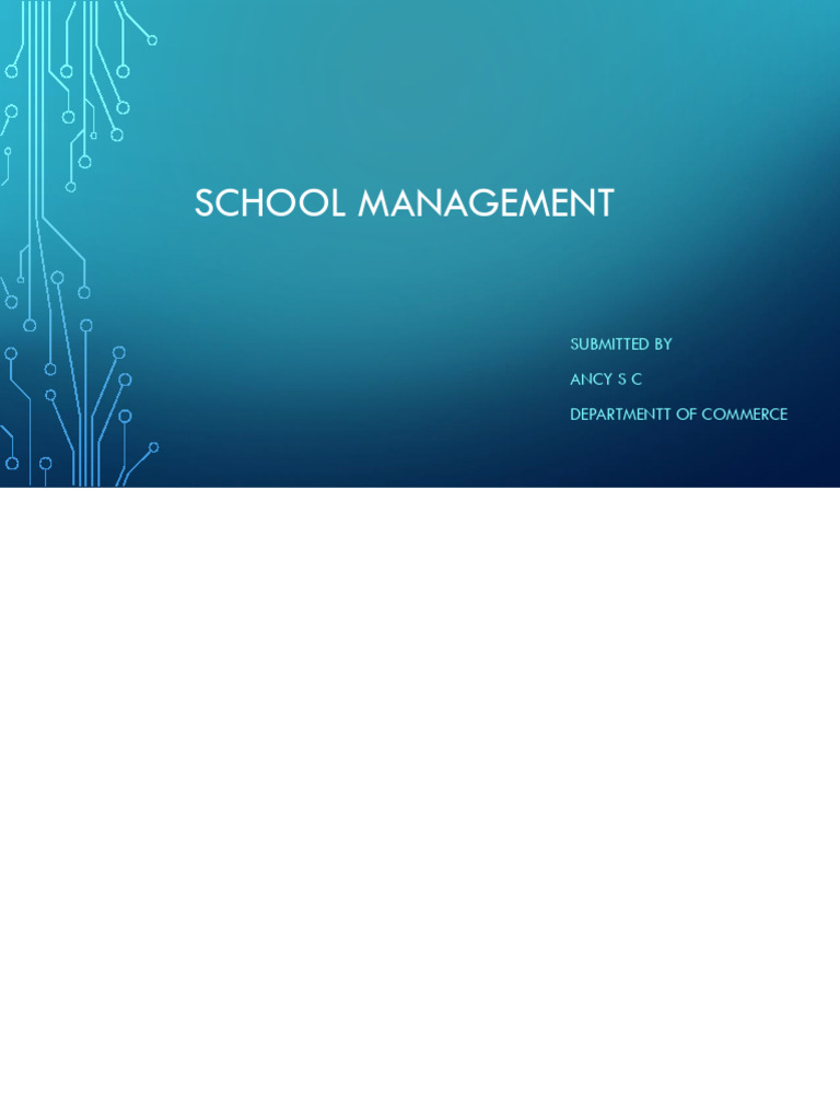 School Management | PDF
