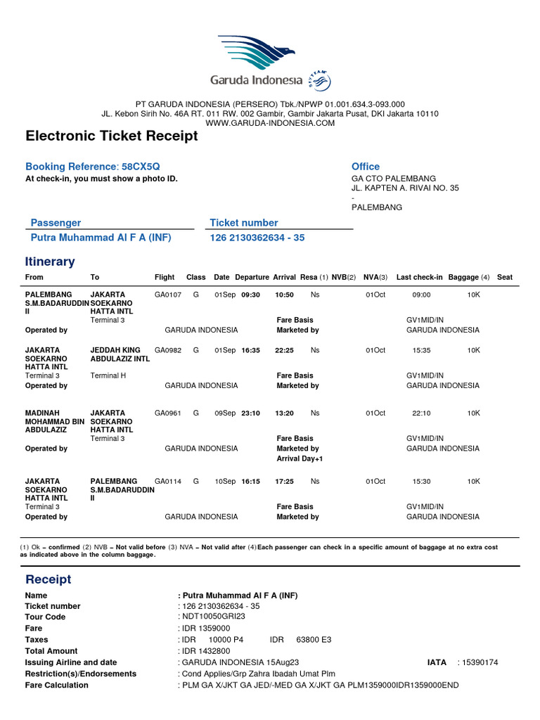 Your Electronic Ticket Receipt - 28 | PDF | Dangerous Goods