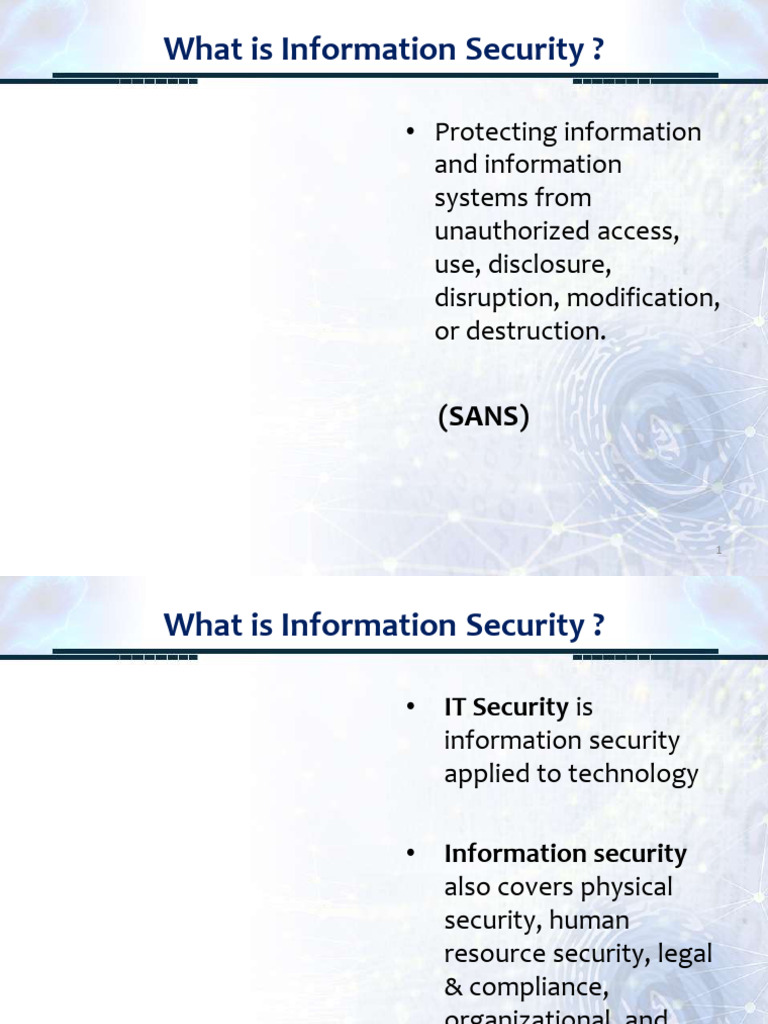 Information Security Transformation Handouts | PDF | Information Security | Security