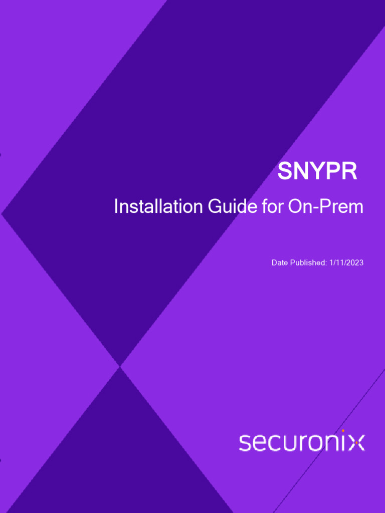 6.4 Installation Guide For On-Prem | PDF | Apache Hadoop | Port (Computer Networking)