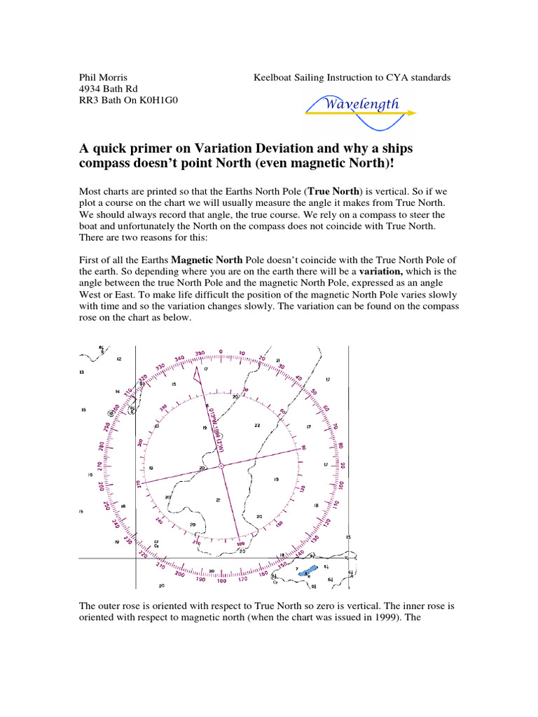 A Quick Primer On Variation Deviation | PDF | Compass | Magnetism