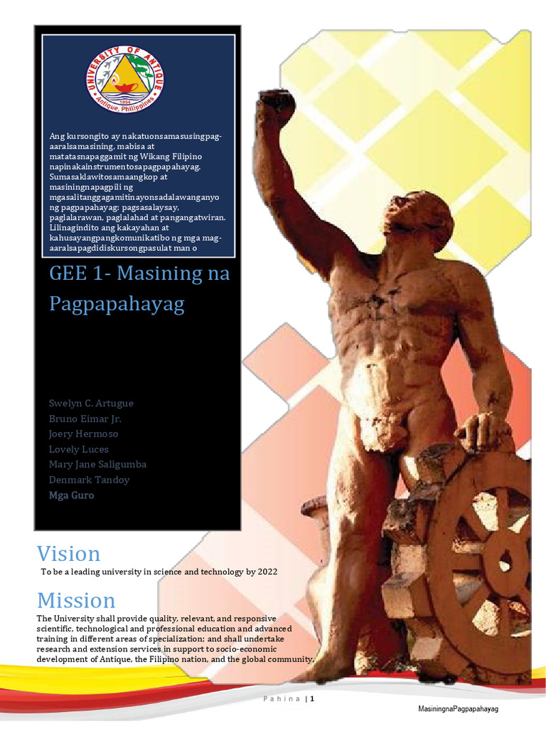 Modyul Sa Gee 1 Kabanata 1 5 Final | PDF