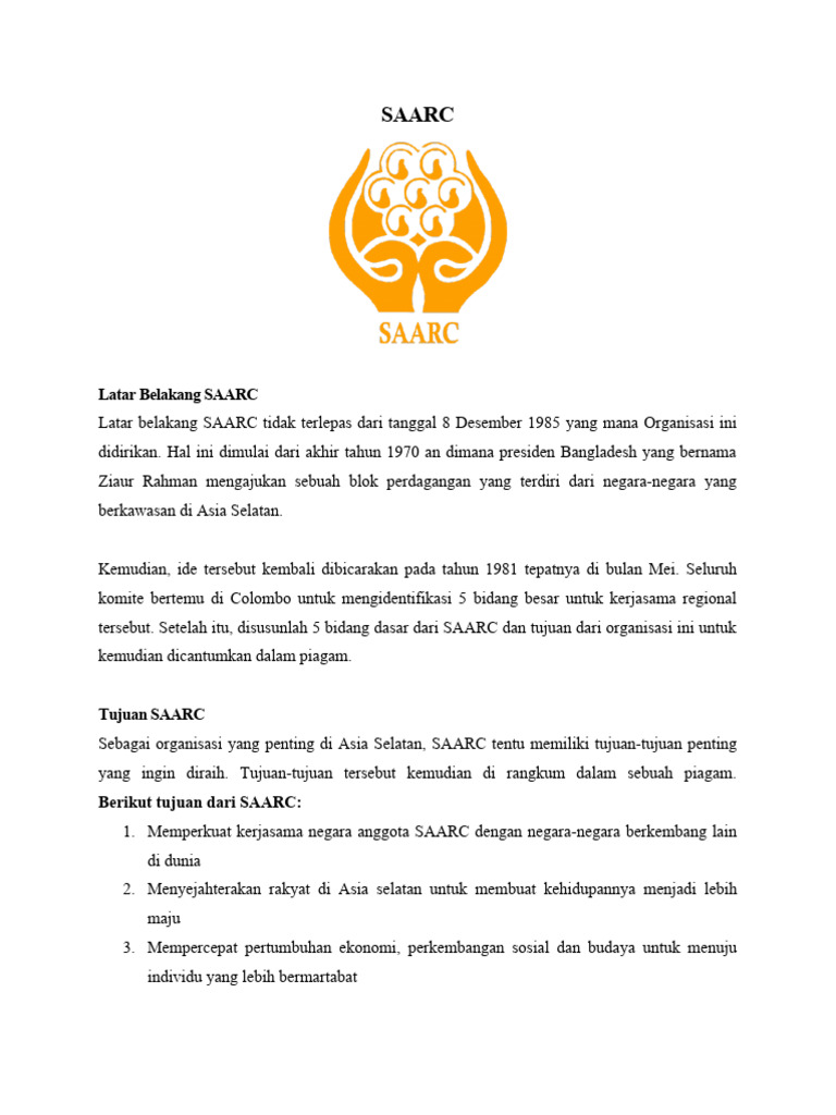 Saarc Apec Mee | PDF