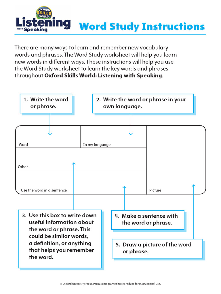 Osw Ls Wordstudyinstructions | PDF