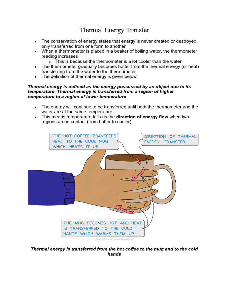 Thermal Energy Transfer | PDF | Temperature | Latent Heat