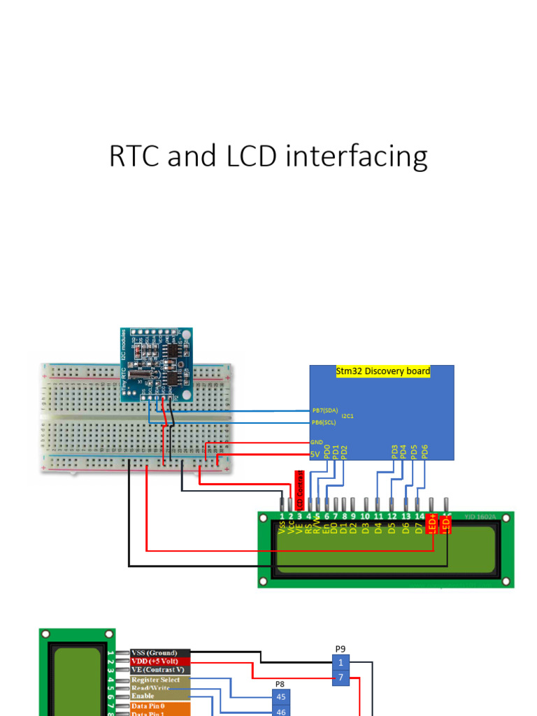 RTC and LCD Interfacing | PDF