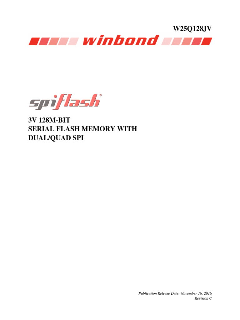 W25Q128JV | PDF | Flash Memory | Input/Output