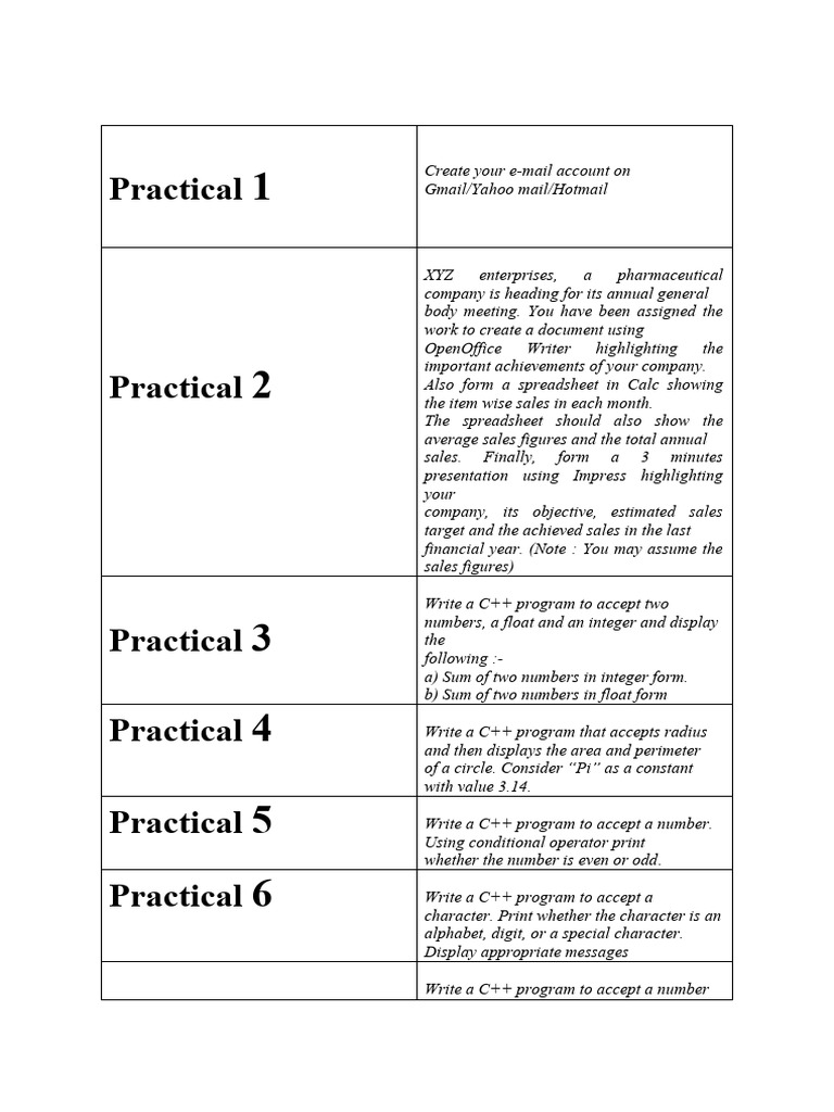 Practical 1 Pdf String Computer Science C