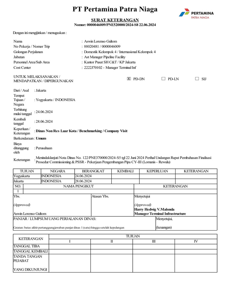 Official Letter 0000046009 | PDF