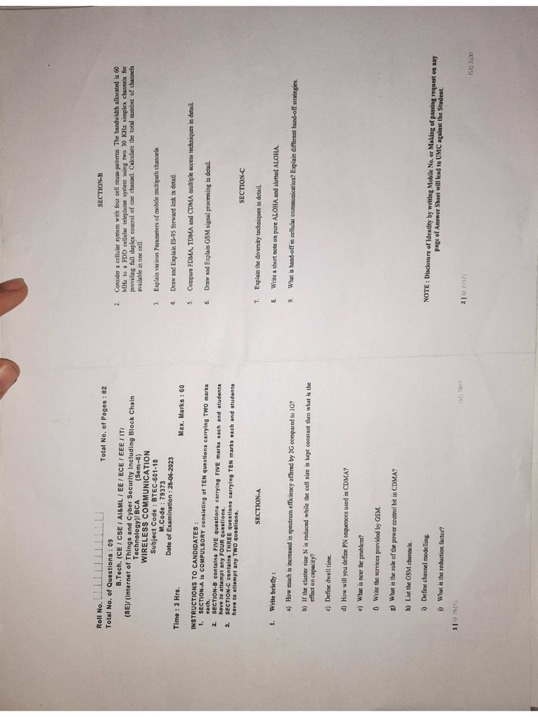 6th Sem Cse Ptu Final 2023 | PDF