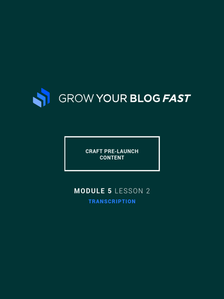 Module 5 - Lesson 2 - Transcript | PDF