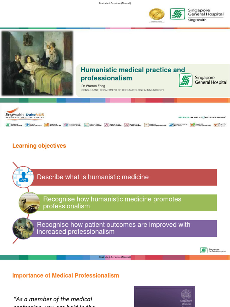 Humanistic Medical Practice and Professionalism - DR Warren | PDF ...