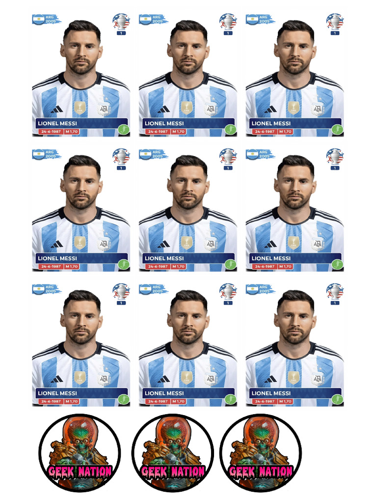 Plantilla Messi | PDF
