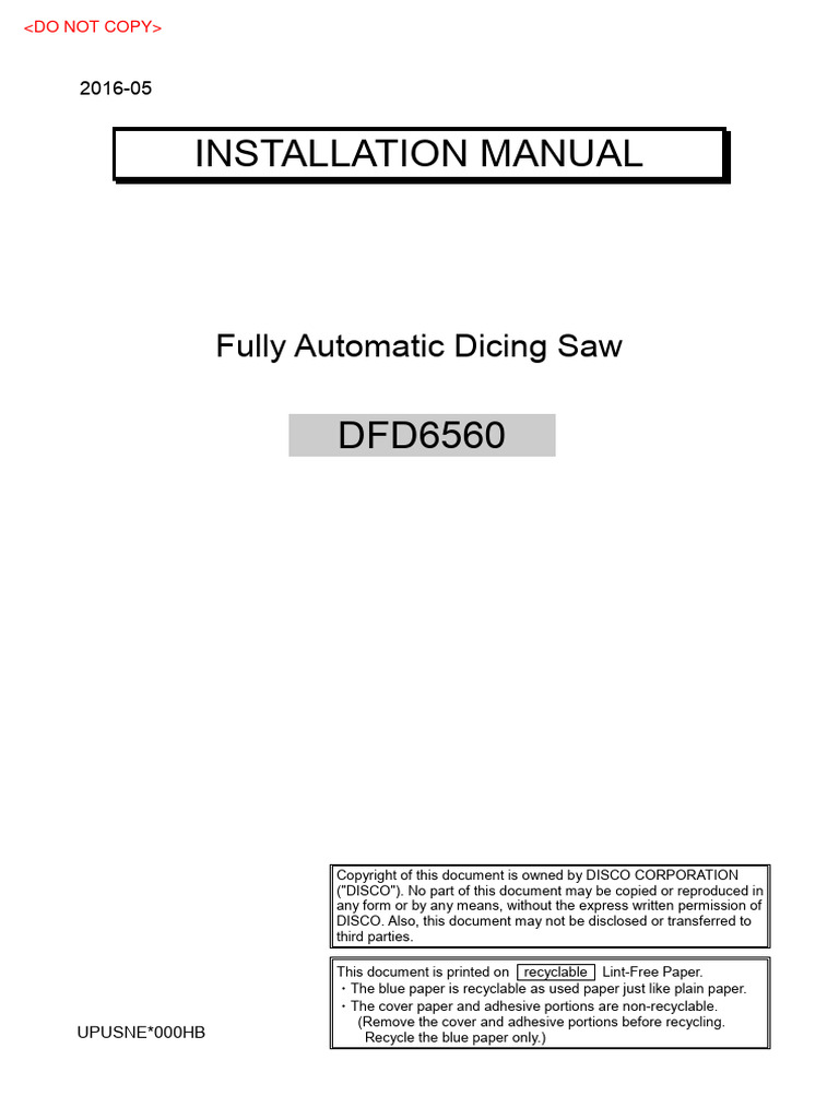 Installation Manual (English) | PDF | Hazards | Water