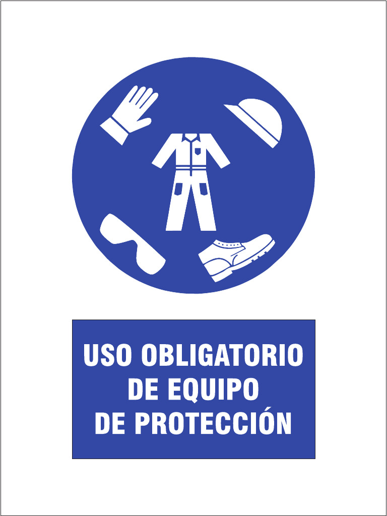Uso Obligatorio Equipo Protección | PDF