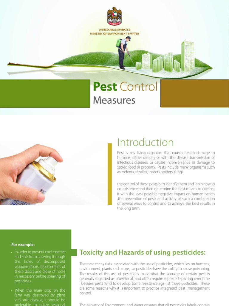 Pest Control Measures Booklit - English | PDF | Pest (Organism) | Pesticide