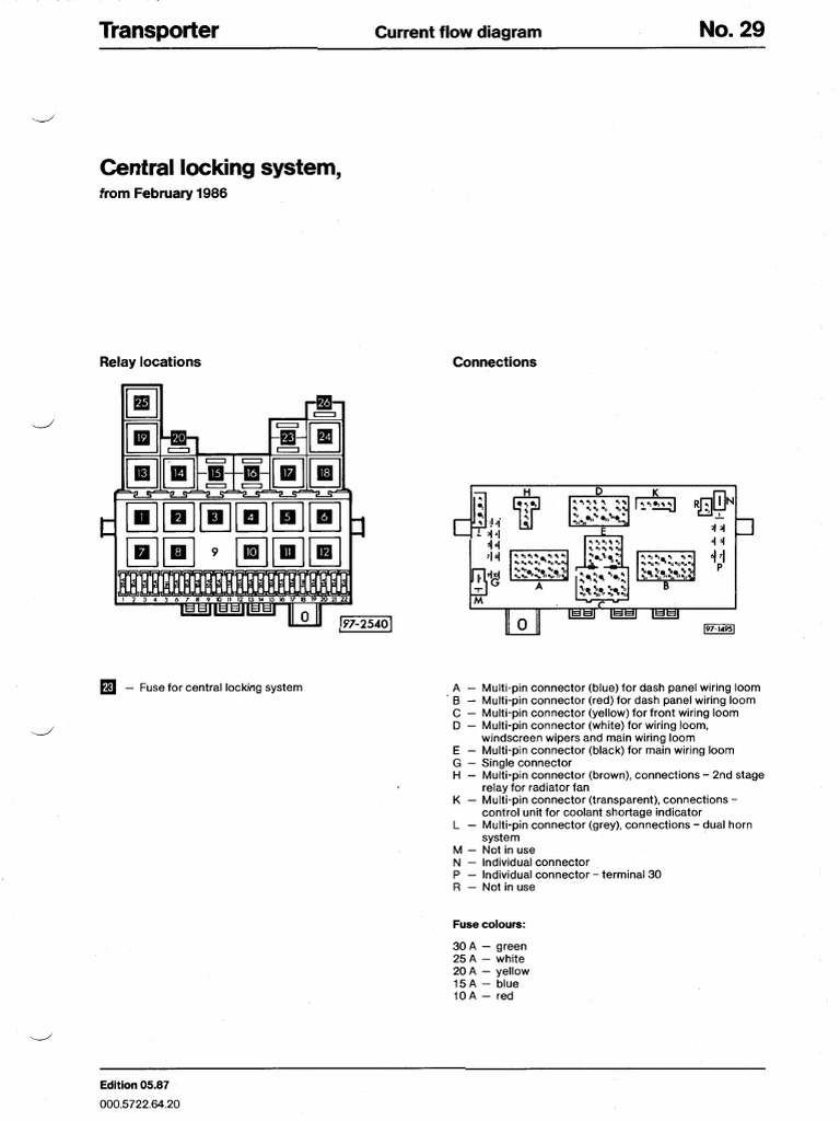 VW Transporter 80-92 Central Locking | PDF