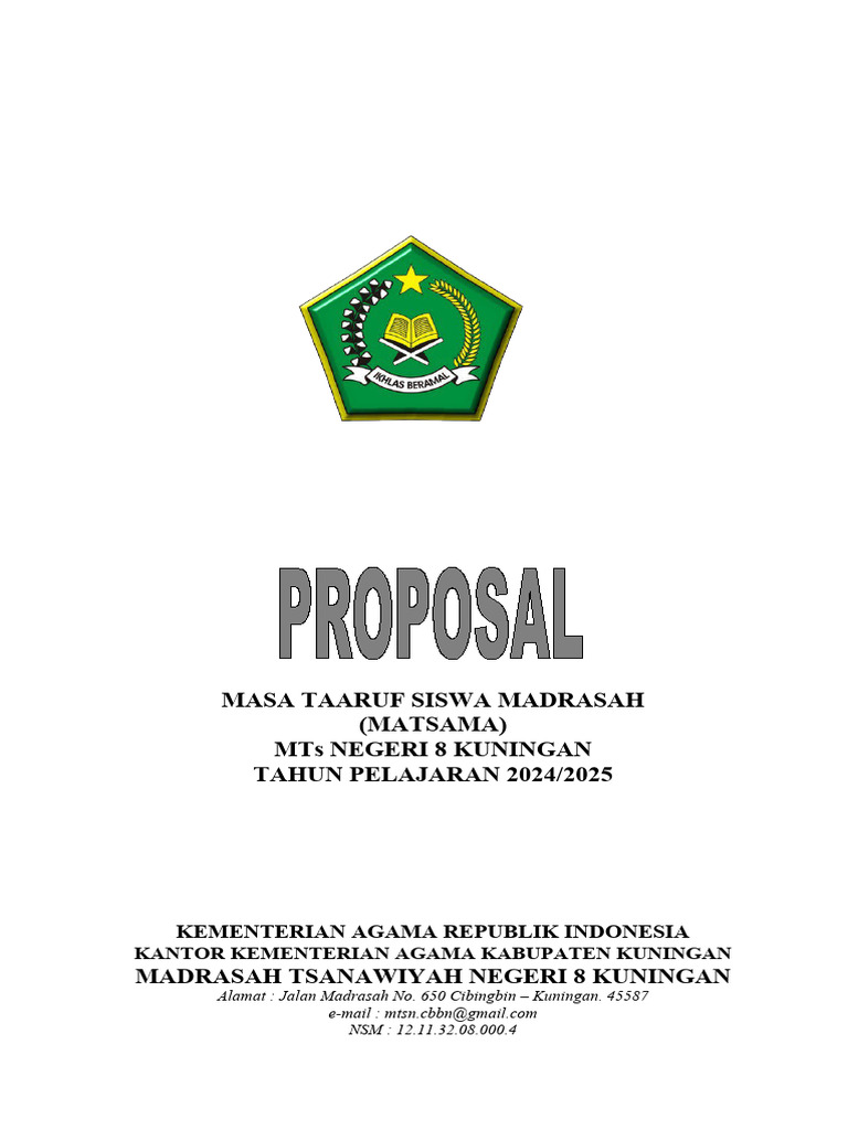 PROPOSAL Matsama 2024 | PDF