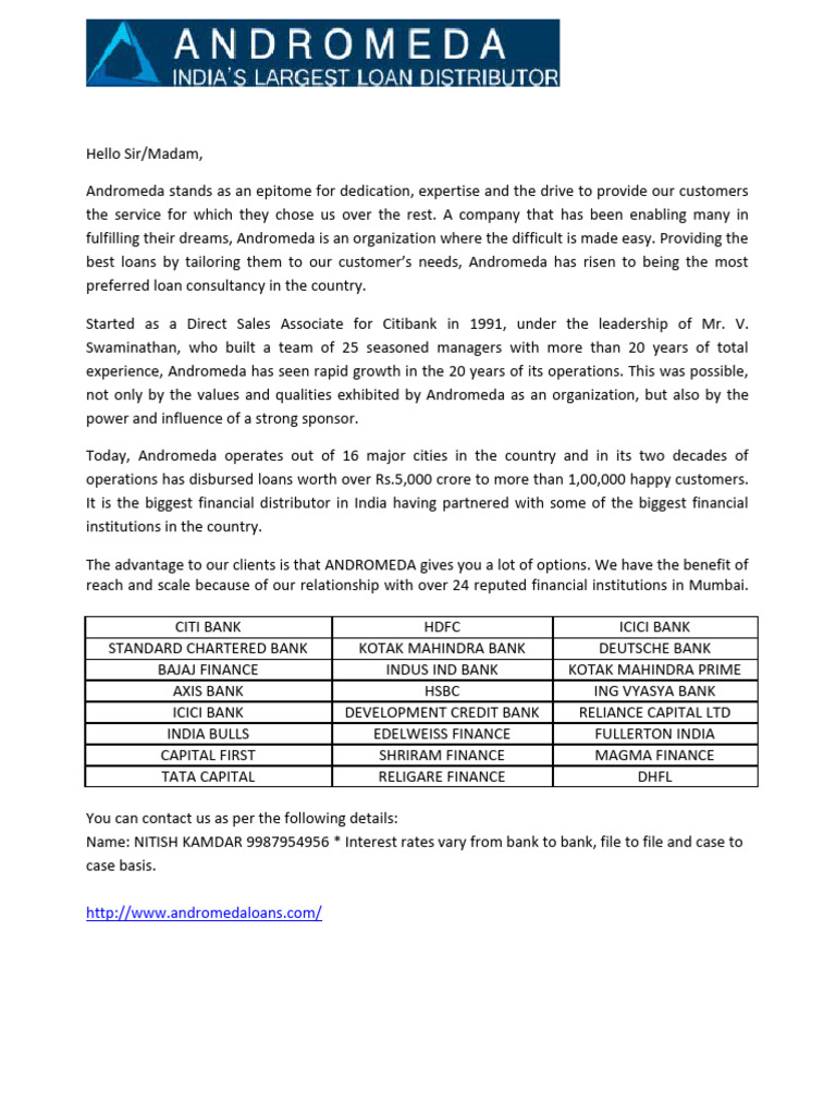 Andromeda Profile | PDF