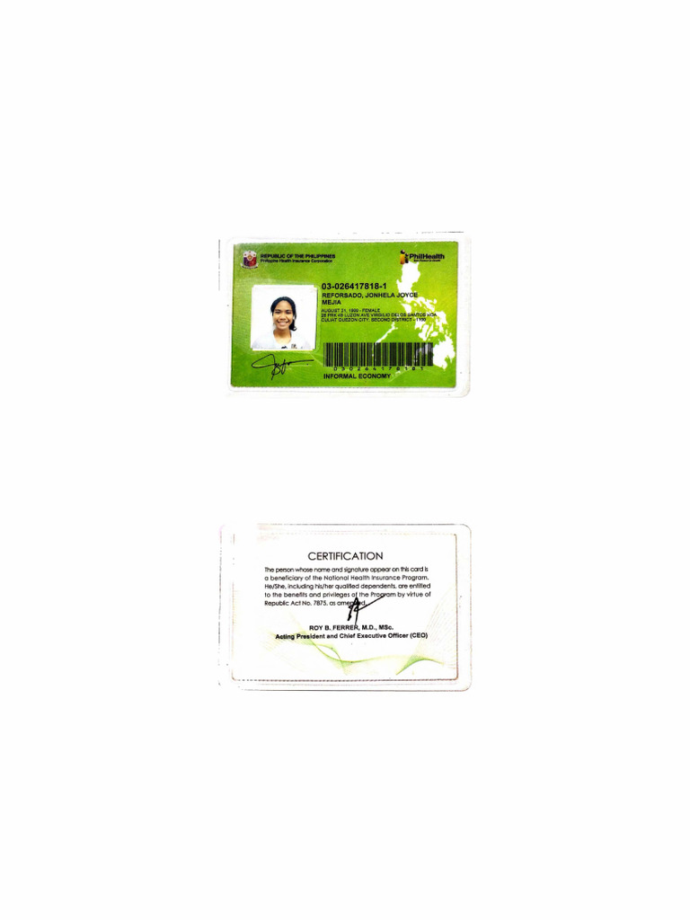 New PhilHealth ID Card Details 2025 | PDF