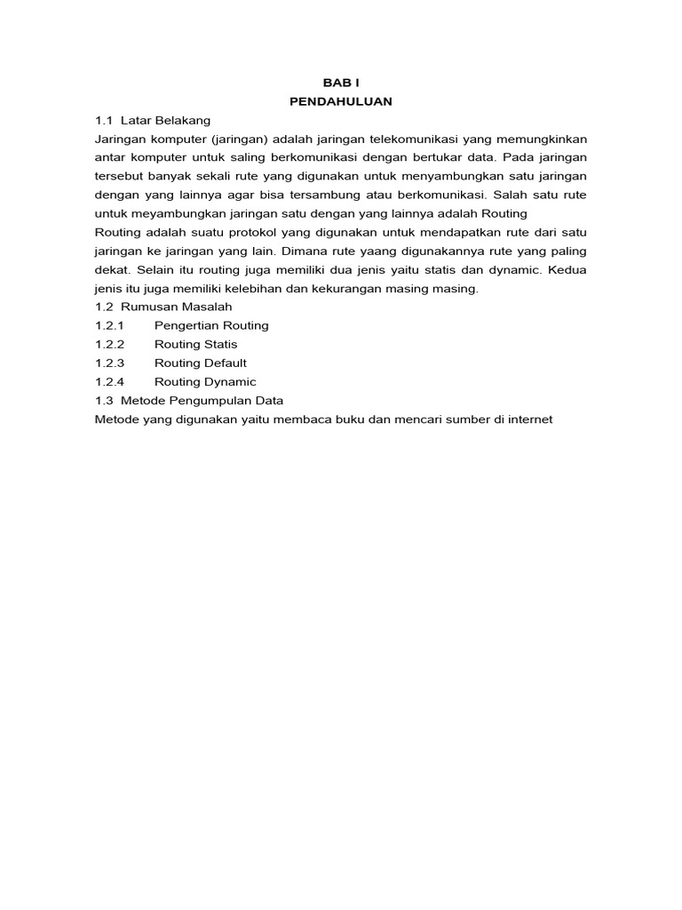 Makalah Routing | PDF | Sains & Matematika