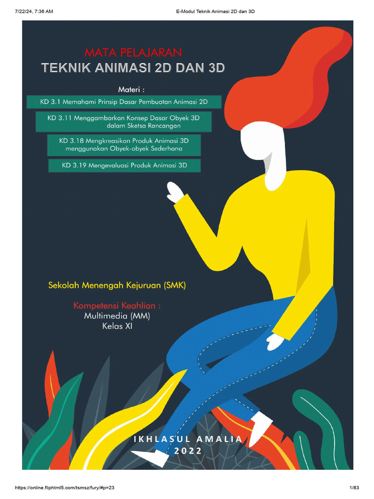 E-Modul Teknik Animasi 2D Dan 3D | PDF | Technology & Engineering