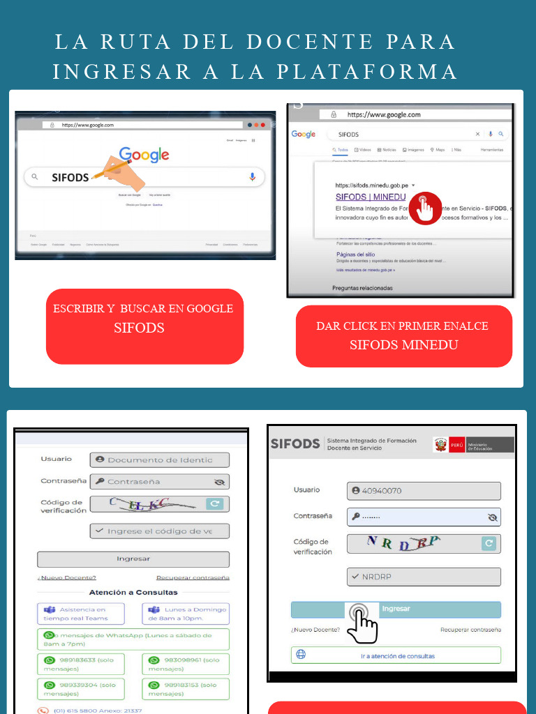 Acceso a SIFODS MINEDU: Guía Rápida | PDF